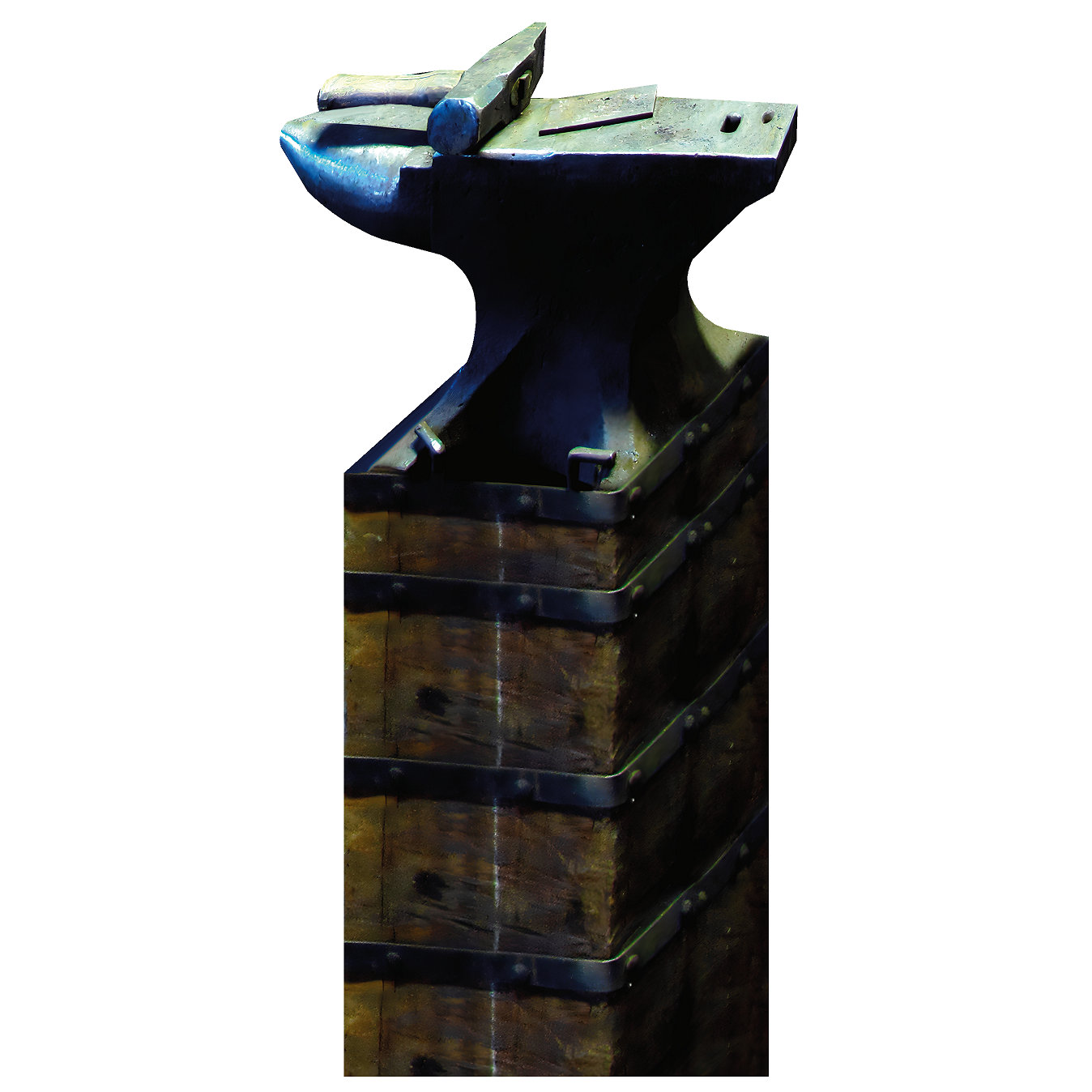 Wet Paint Printing Viking Blacksmith Hammer Anvil Weapon Forge Cutout ...