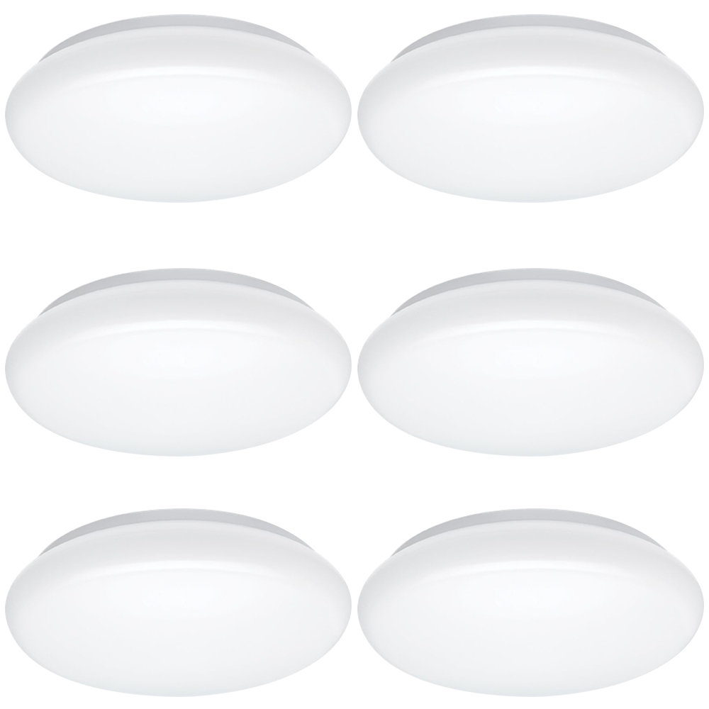 Latitude Run® 12 in. Low Profile Round LED Flush Mount Ceiling Light ...