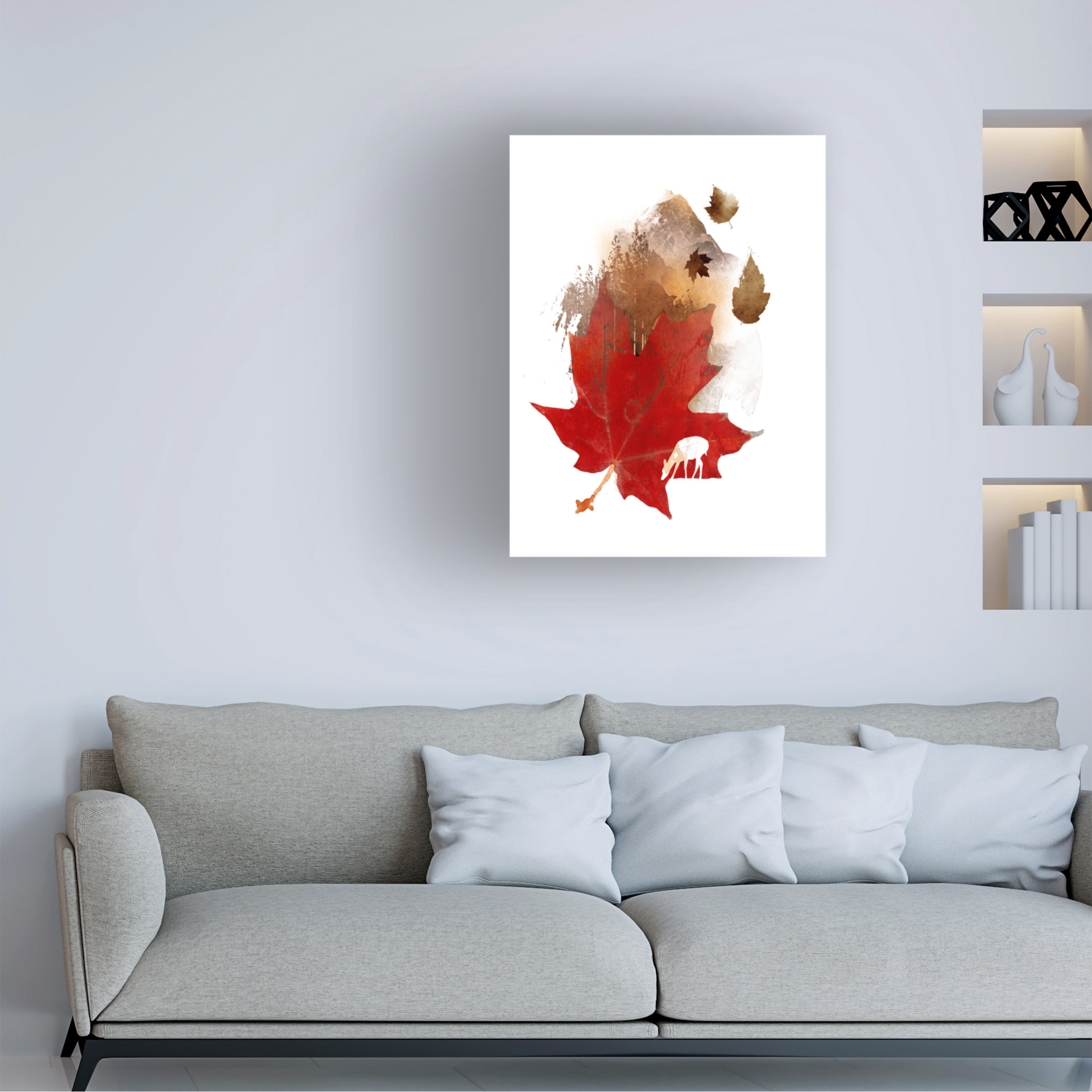 Wrought Studio Robert Farkas 'Autmn Leaf' Canvas Art - Wayfair Canada