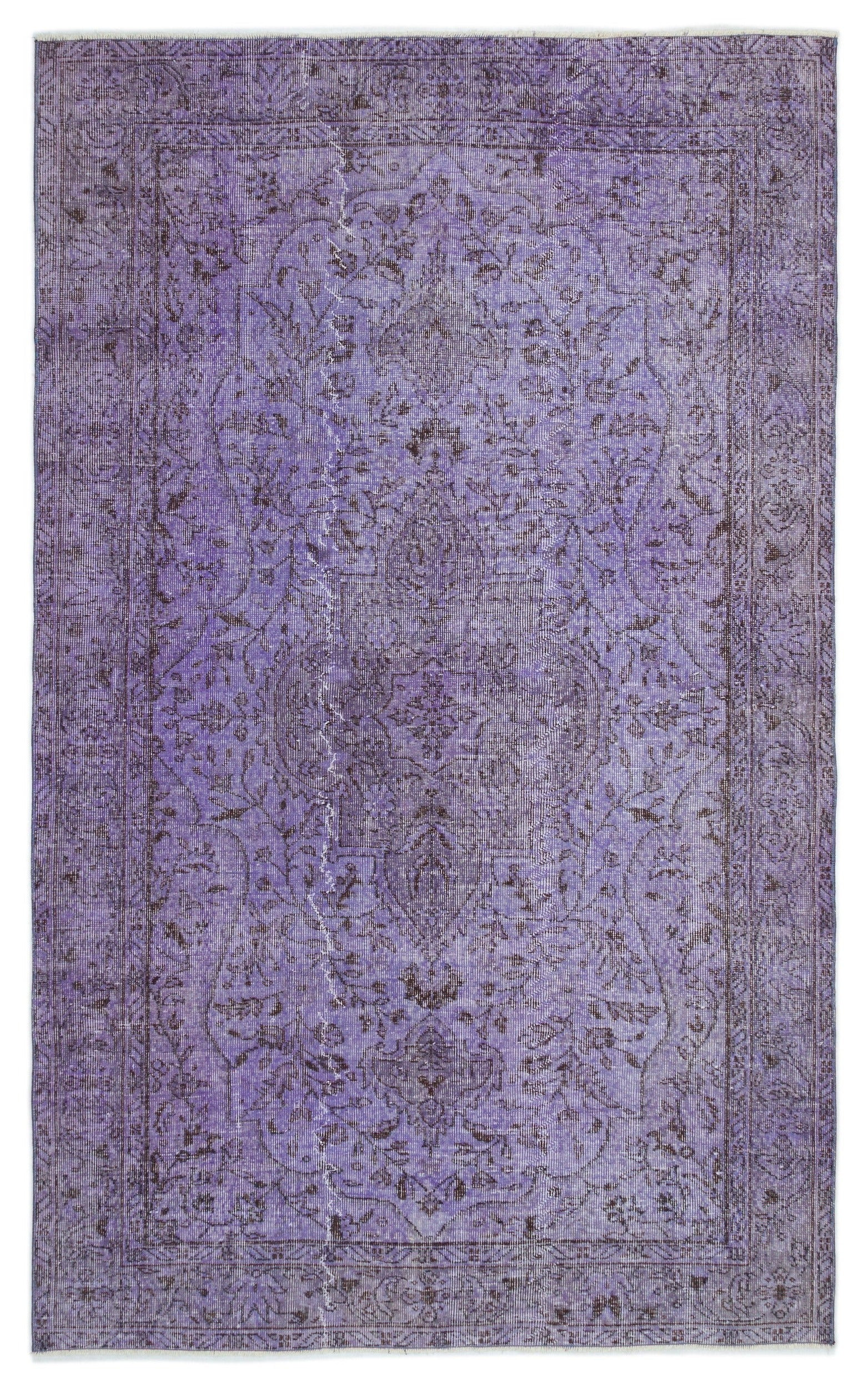 Lofy Atina Purple Vintage Wool Handmade Area Rug | Wayfair