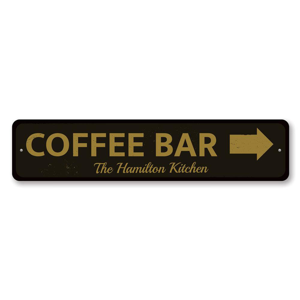 Lizton Sign Shop, Inc Coffee Bar Arrow Custom Aluminum Sign | Wayfair
