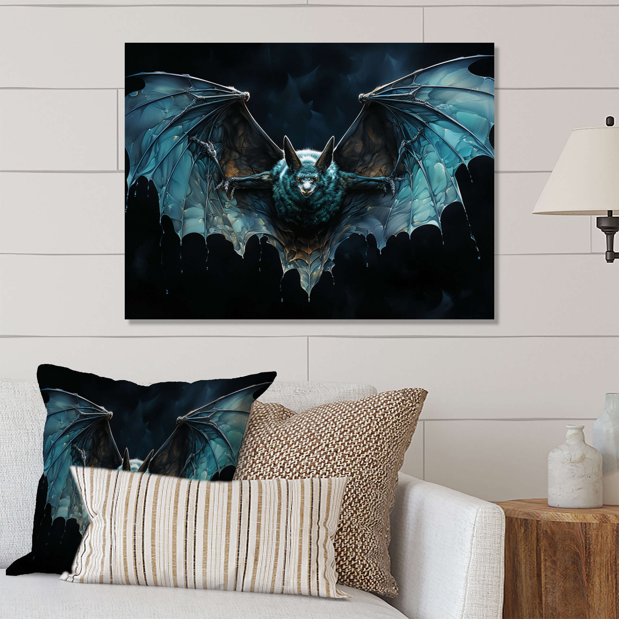 Latitude Run® Bat Nights Guardian - Animals Print on Metal | Wayfair