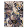 Ebern Designs Dichiera Floral Brown/Navy/Cream Non-Slip Rubberback Area ...