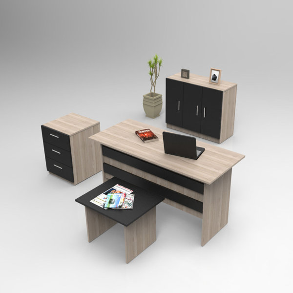 East Urban Home 4 Writing Desk Office Set - Wayfair Canada