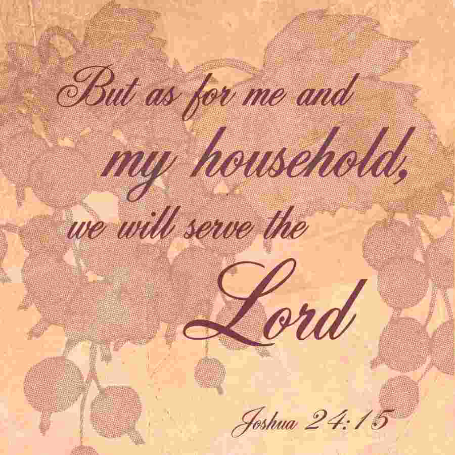 Trinx Household Serve Lord Script On Florals - Wrapped Canvas Textual ...