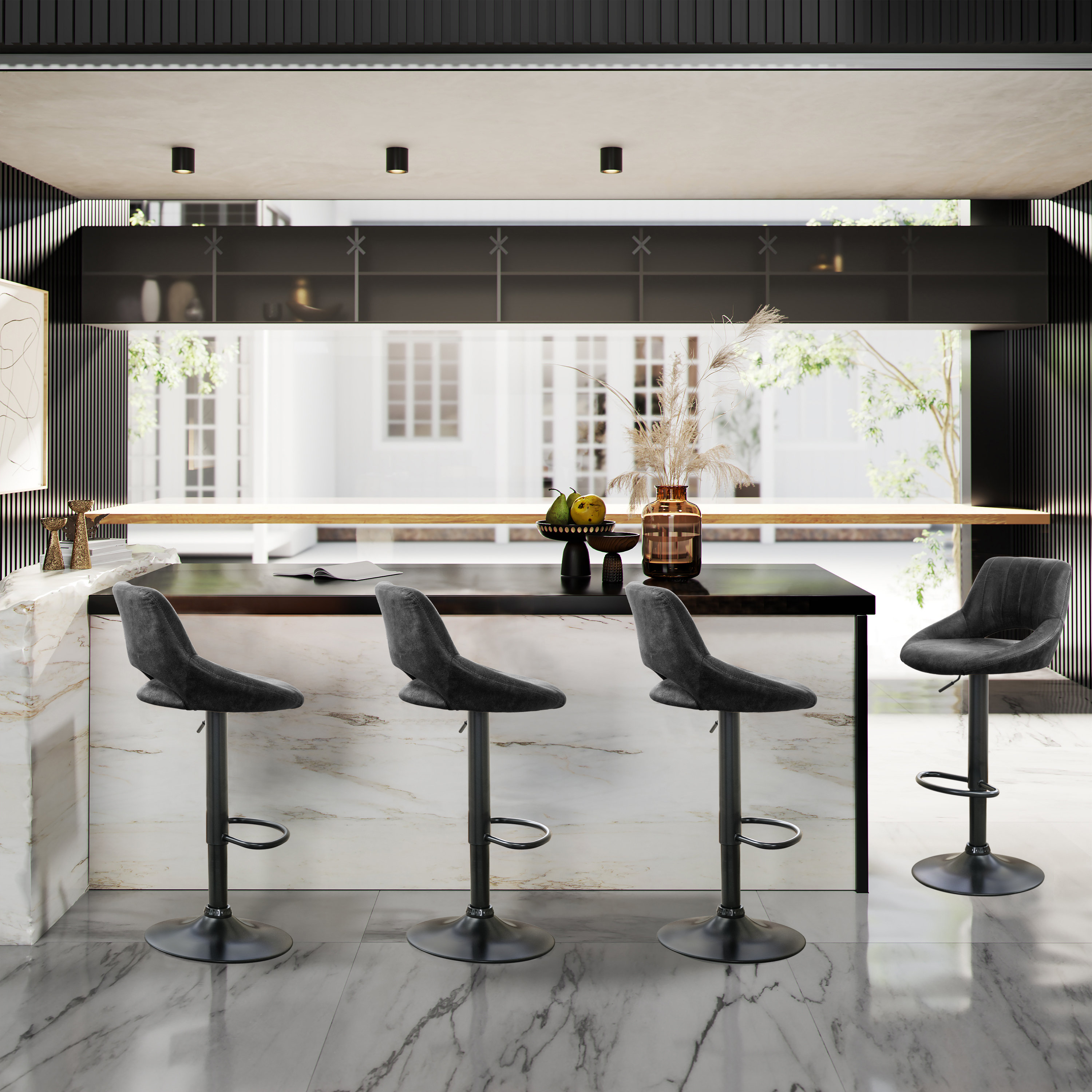 Trent Austin Design® Licon Swivel Adjustable Height Stool & Reviews ...