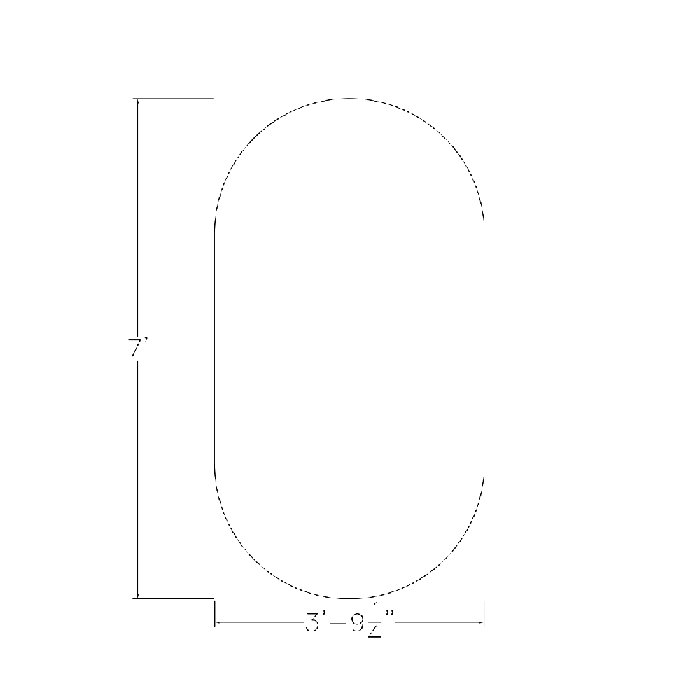 Skutchi Designs, Inc. 7' Racetrack Shaped Conference Room Table with ...