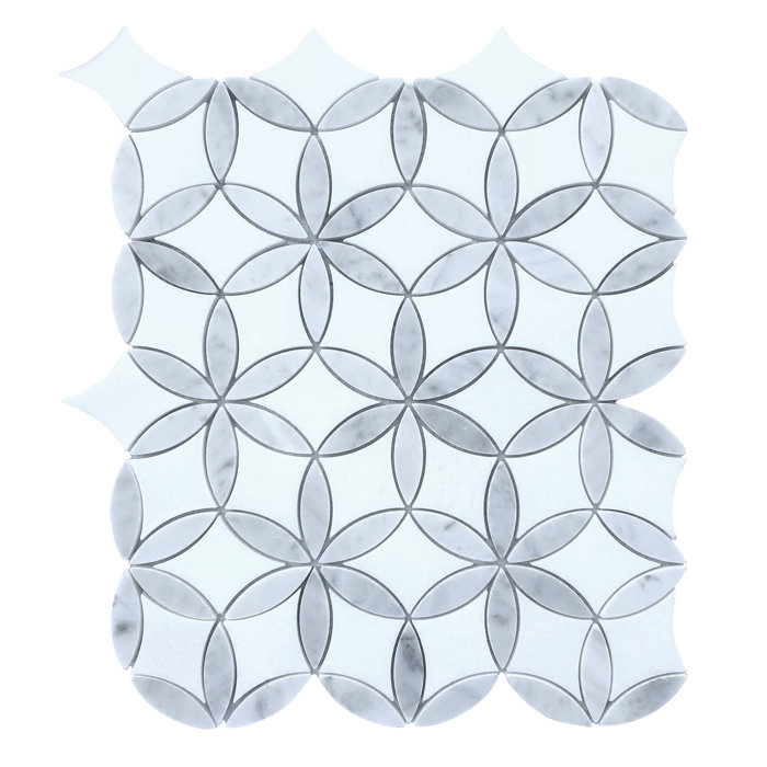 Tile & Top 5" x 5" Marble Novelty Mosaic Wall & Floor Tile | Wayfair