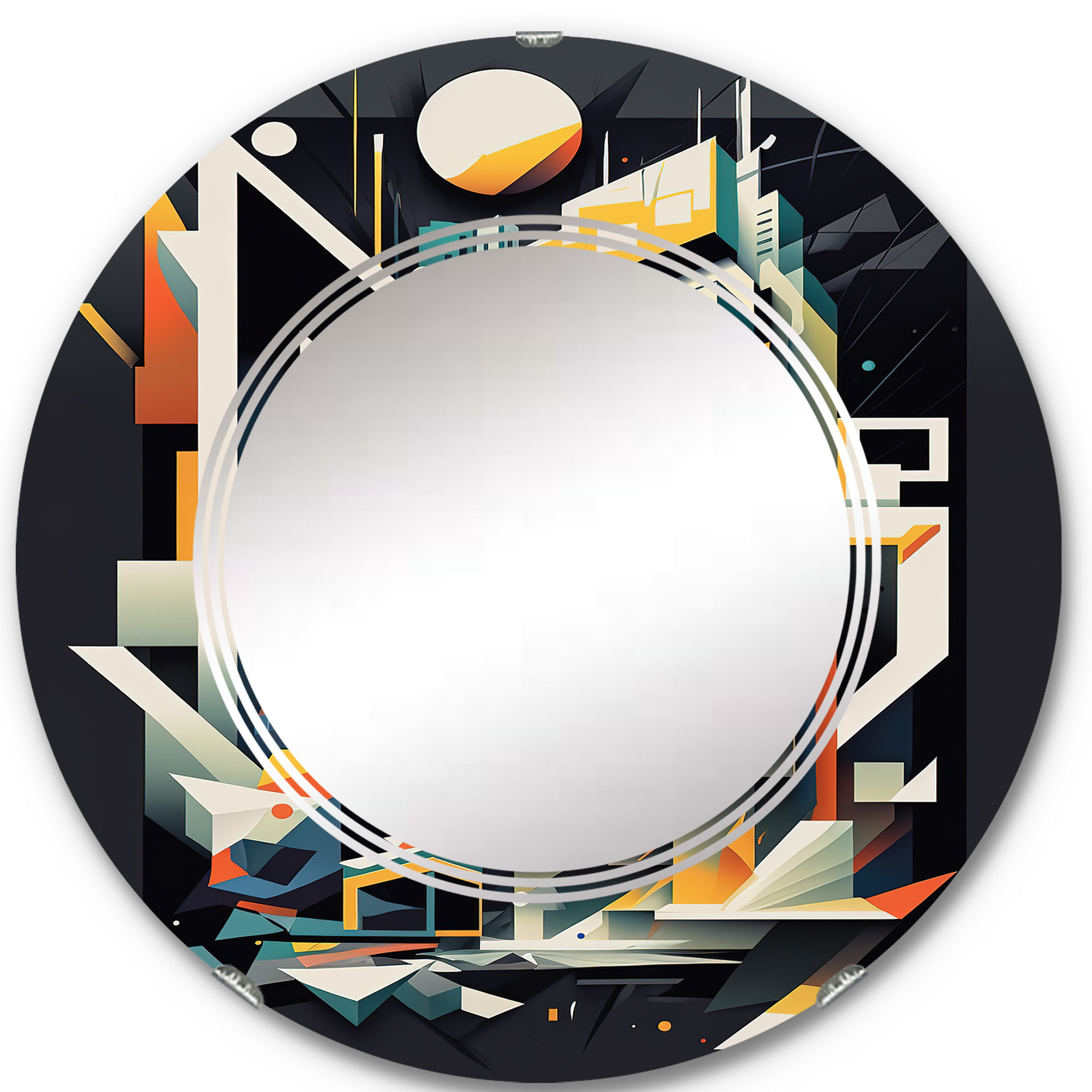 East Urban Home Pani Geometric Graffiti II - Modern Geometric Wall ...