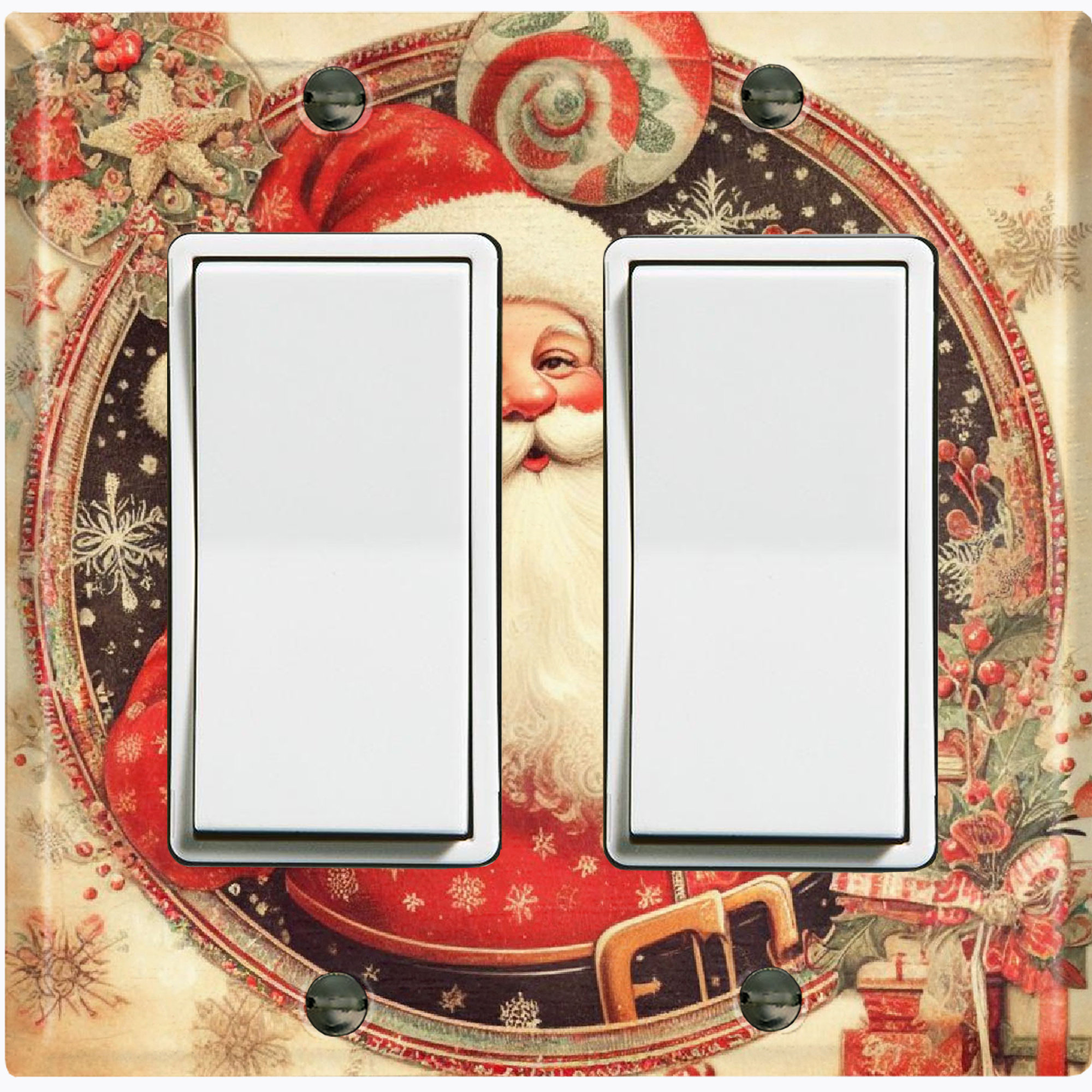 WorldAcc Old Santa Claus Present Gifts Nature Themed 2 - Gang Toggle ...