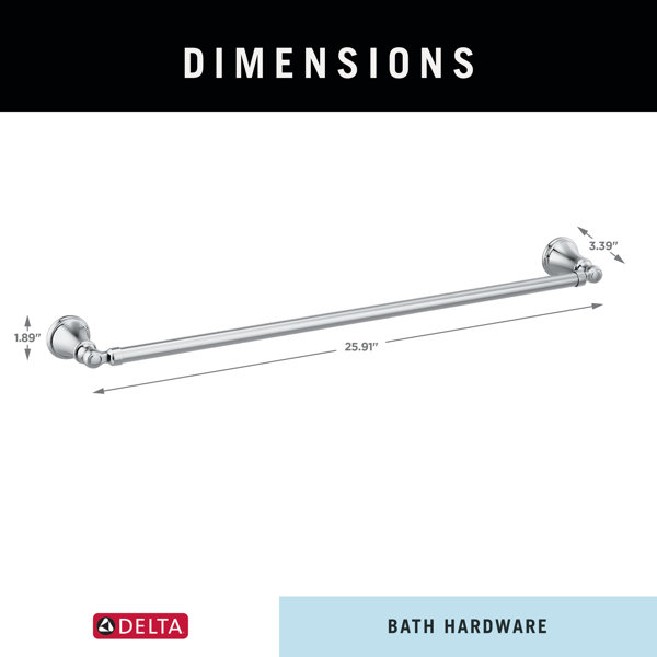 Delta Woodhurst 24 in. Wall Mount Towel Bar Bath Hardware Accessory ...