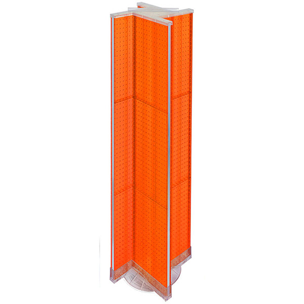 Azar Displays Pinwheel Pegboard Floor Display on Revolving Base ...