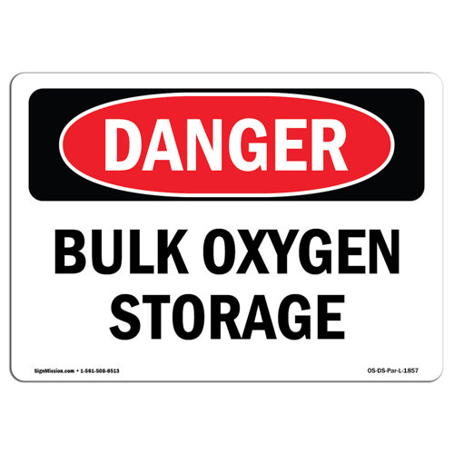 SignMission Bulk Oxygen Storage Sign | Wayfair