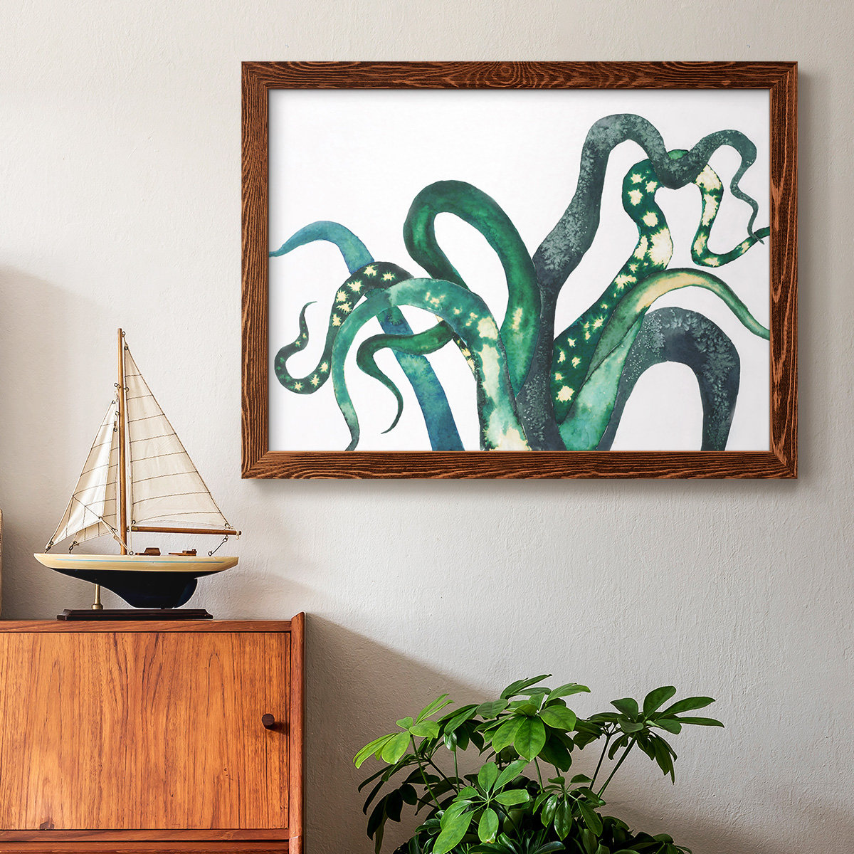 Wexford Home Octo Legs Framed On Canvas Print | Wayfair