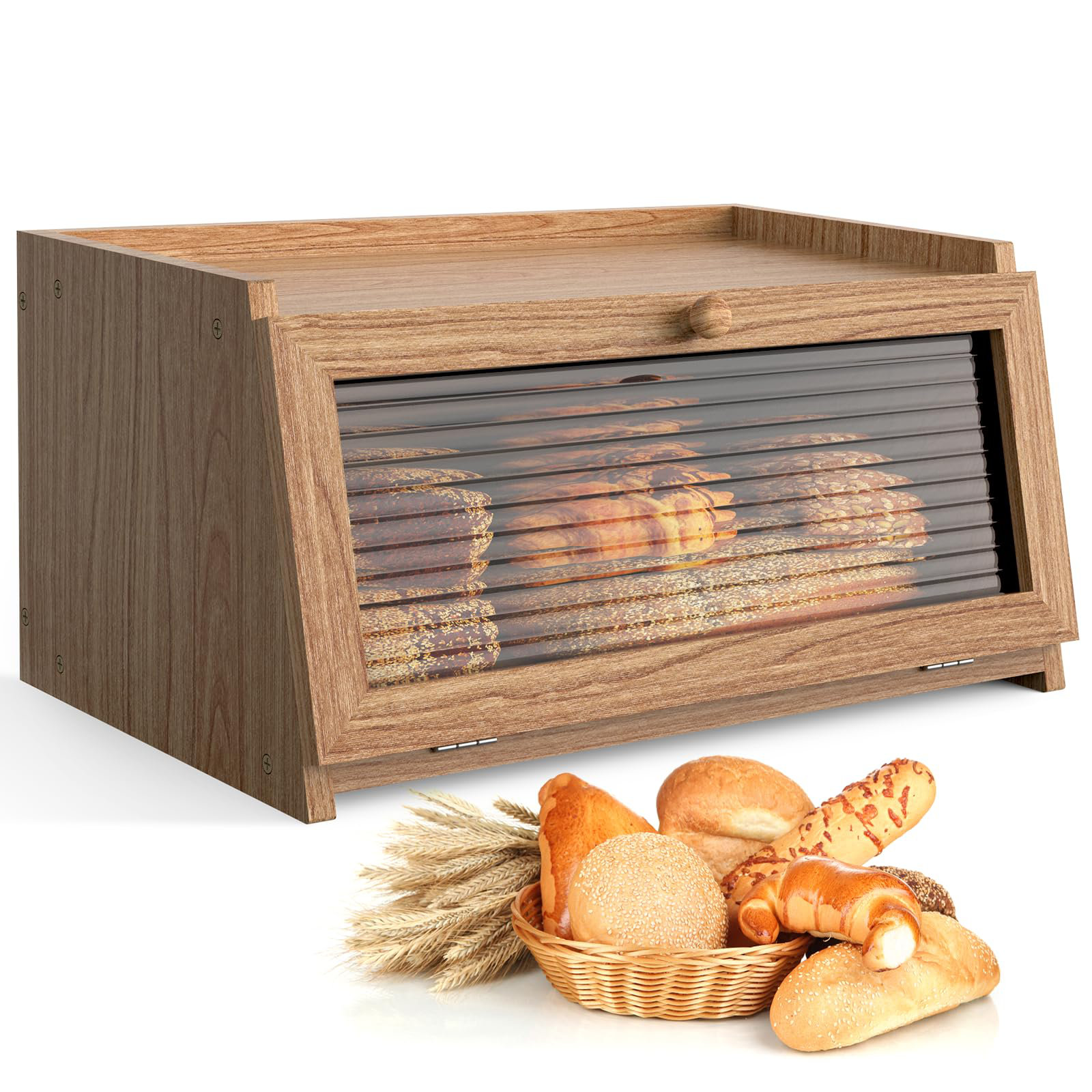 Loon Peak Bread Box For Kitchen Countertop Large Bread Box Farmhouse ...