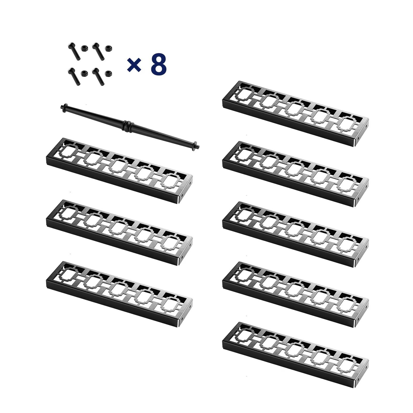 Lark Manor™ 8-Pack of Vintage Library Ladder Steps with Spindle | Wayfair