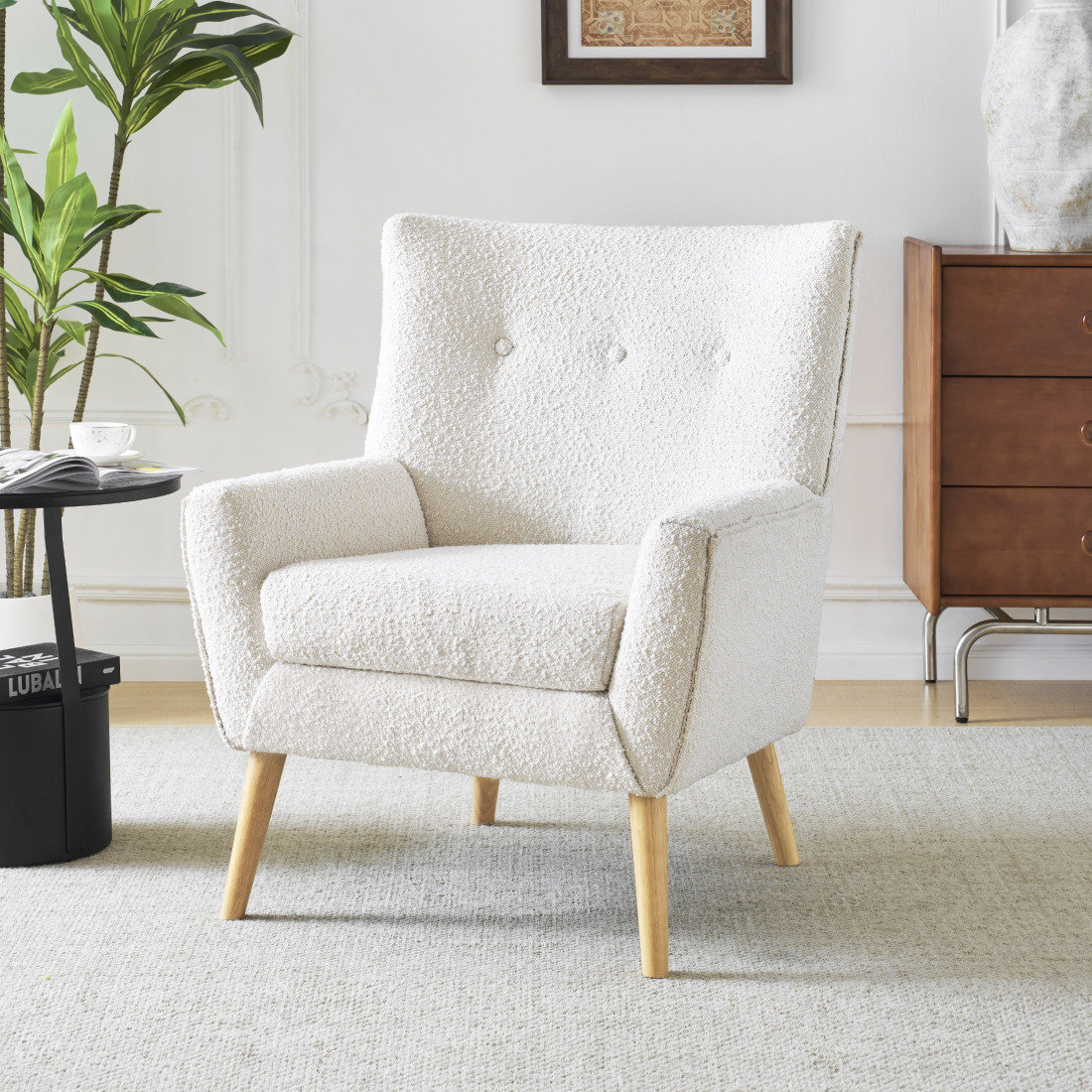 George Oliver Tapash Modern Sofa ACCENT CHAIR | Wayfair