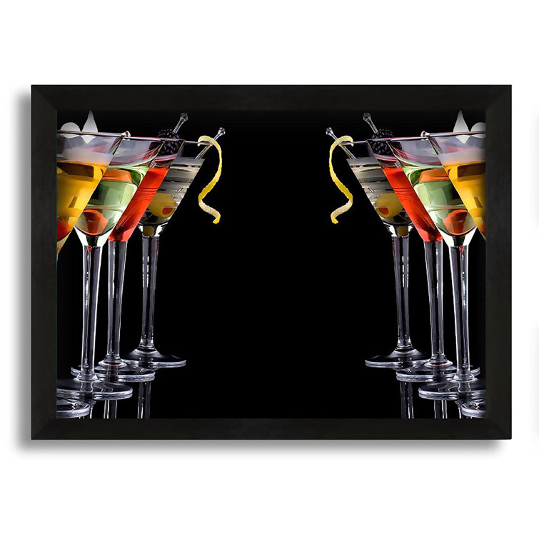 Canora Grey Cocktails Drinks - Single Picture Frame Photograph on ...