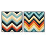 Design Art Retro Revival Chevron Pattern - Abstract Shapes Square ...