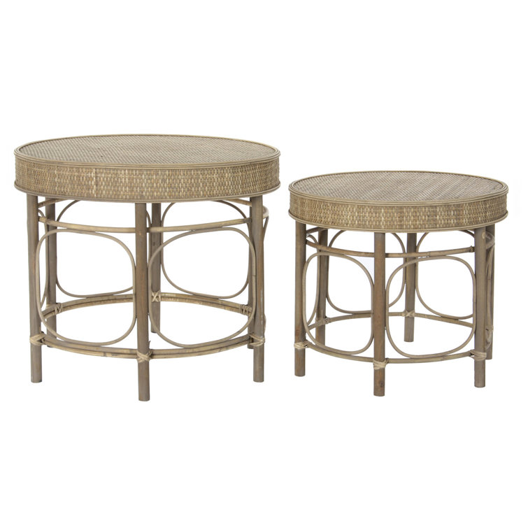 Bay Isle Home Auxiliary 2 Piece Nest of Tables | Wayfair.co.uk