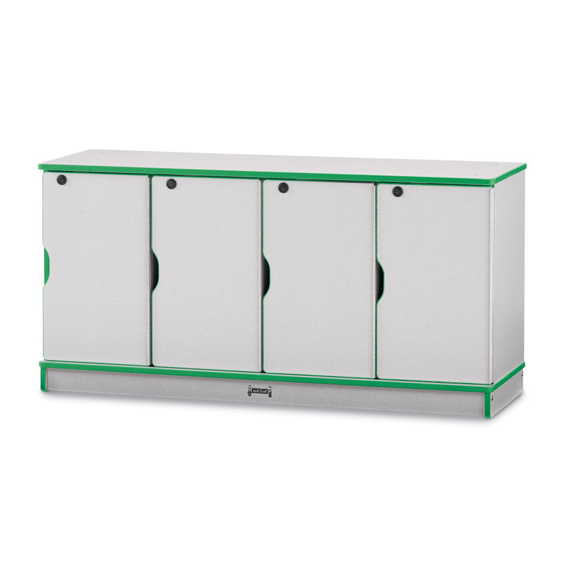 Jonti-Craft Rainbow Accents Stacking Lockable Lockers | Wayfair