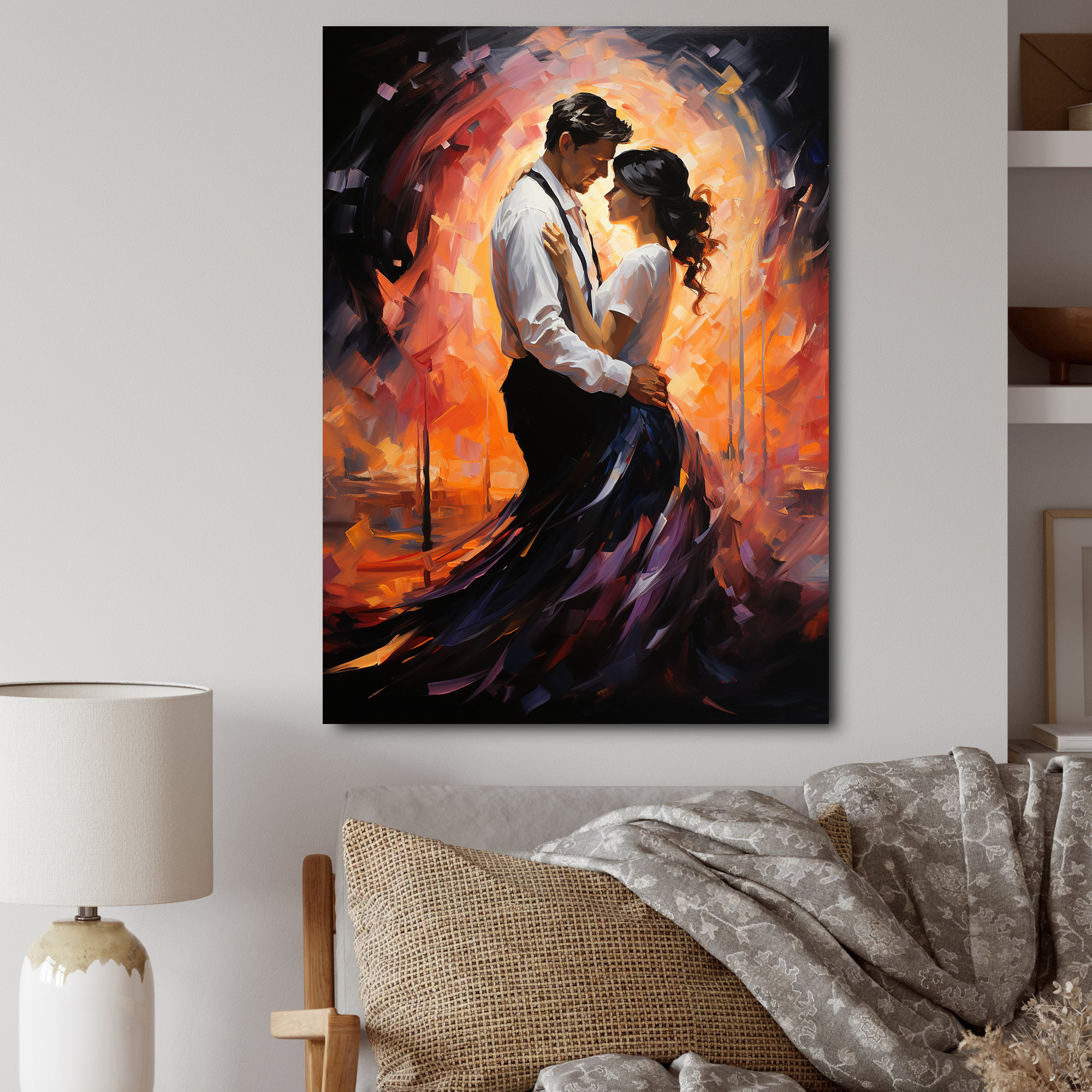 Winston Porter Lukaus Romantic Dance Of Wedding Couple I On Canvas ...