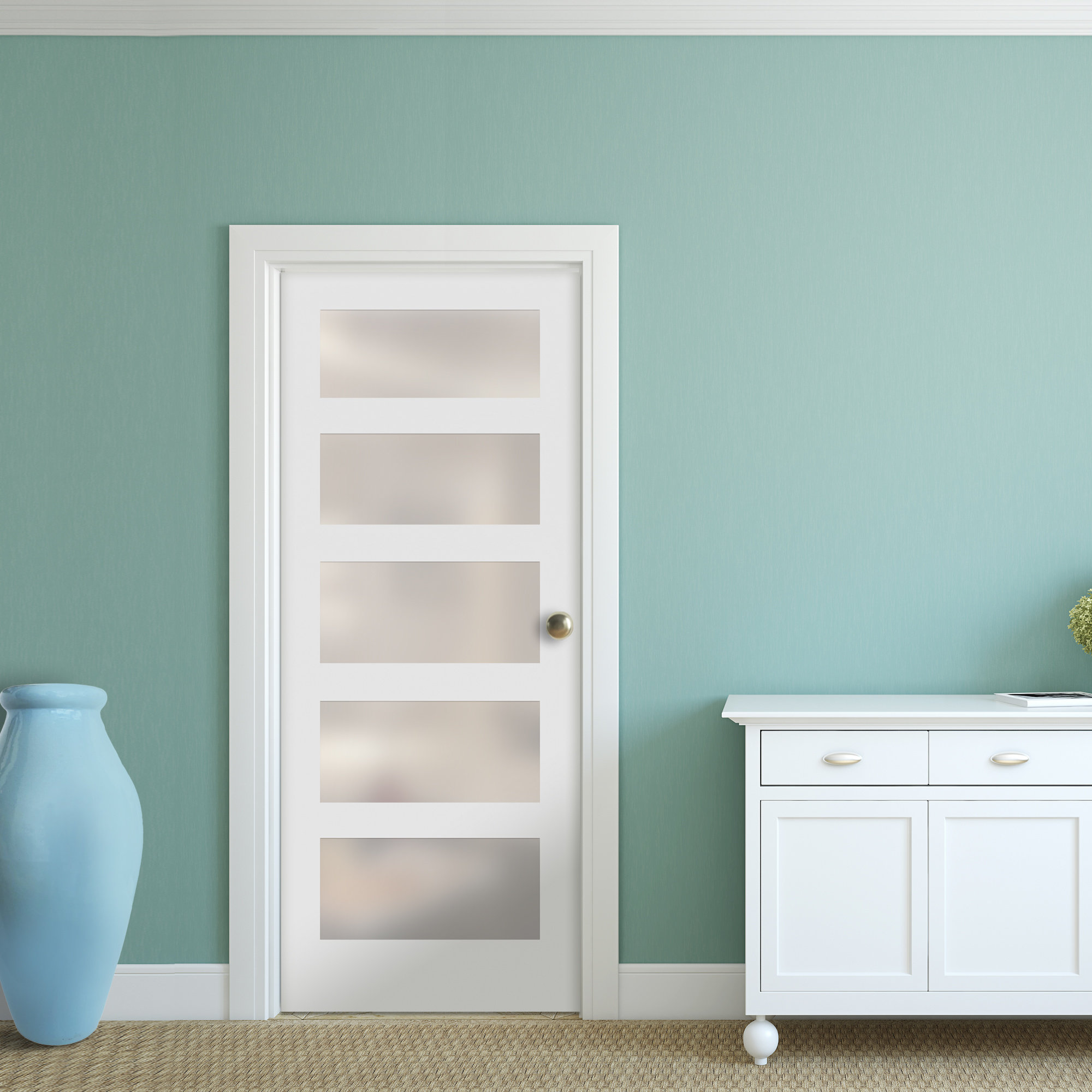 Stile Doors Wood and Glass Primed Standard Door - Wayfair Canada