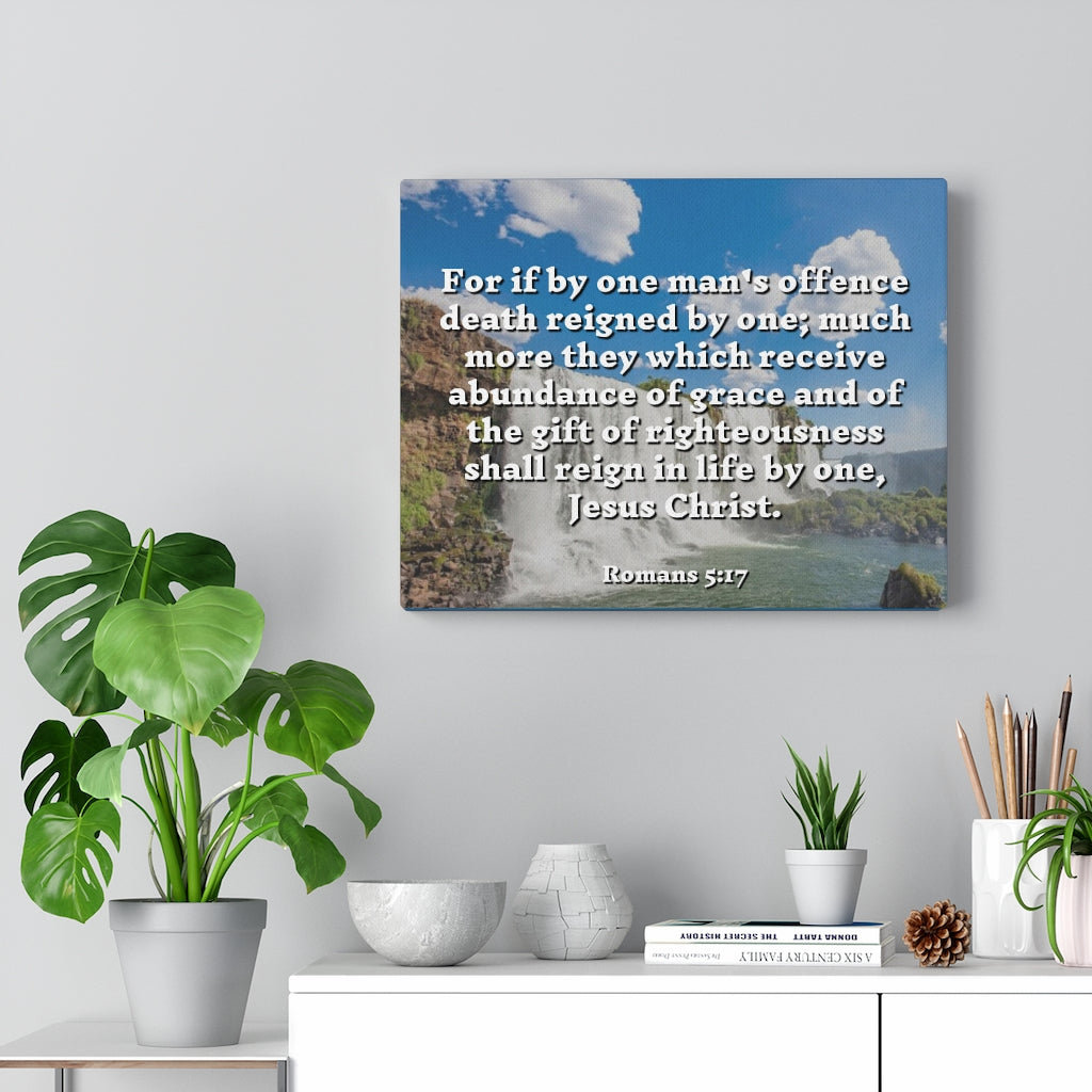 Trinx Gift Of Righteousness Romans 5:17 Christian Wall Art Bible Verse ...