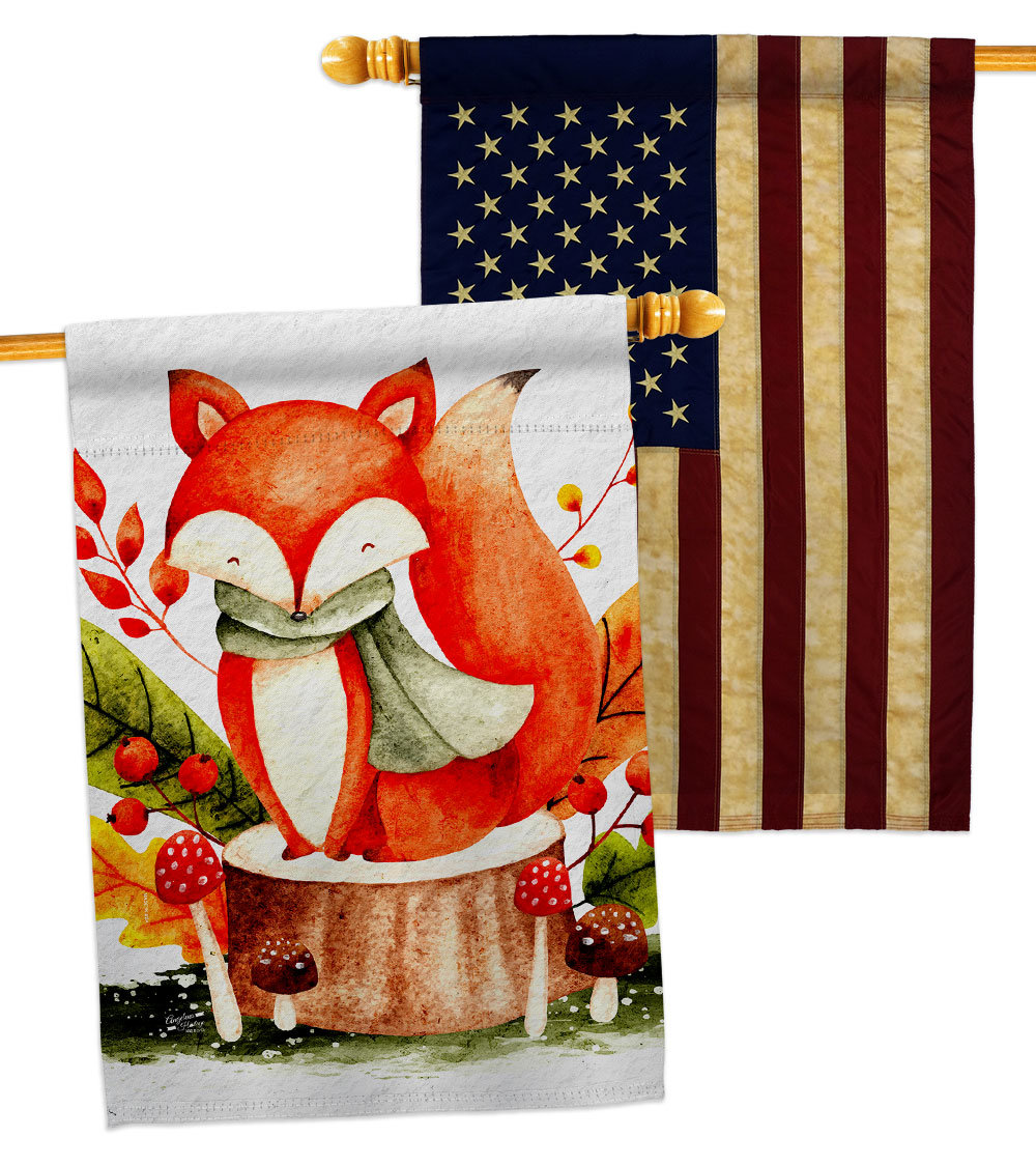 Angeleno Heritage Autumn Fox House Flags Pack Harvest & Fall Yard ...