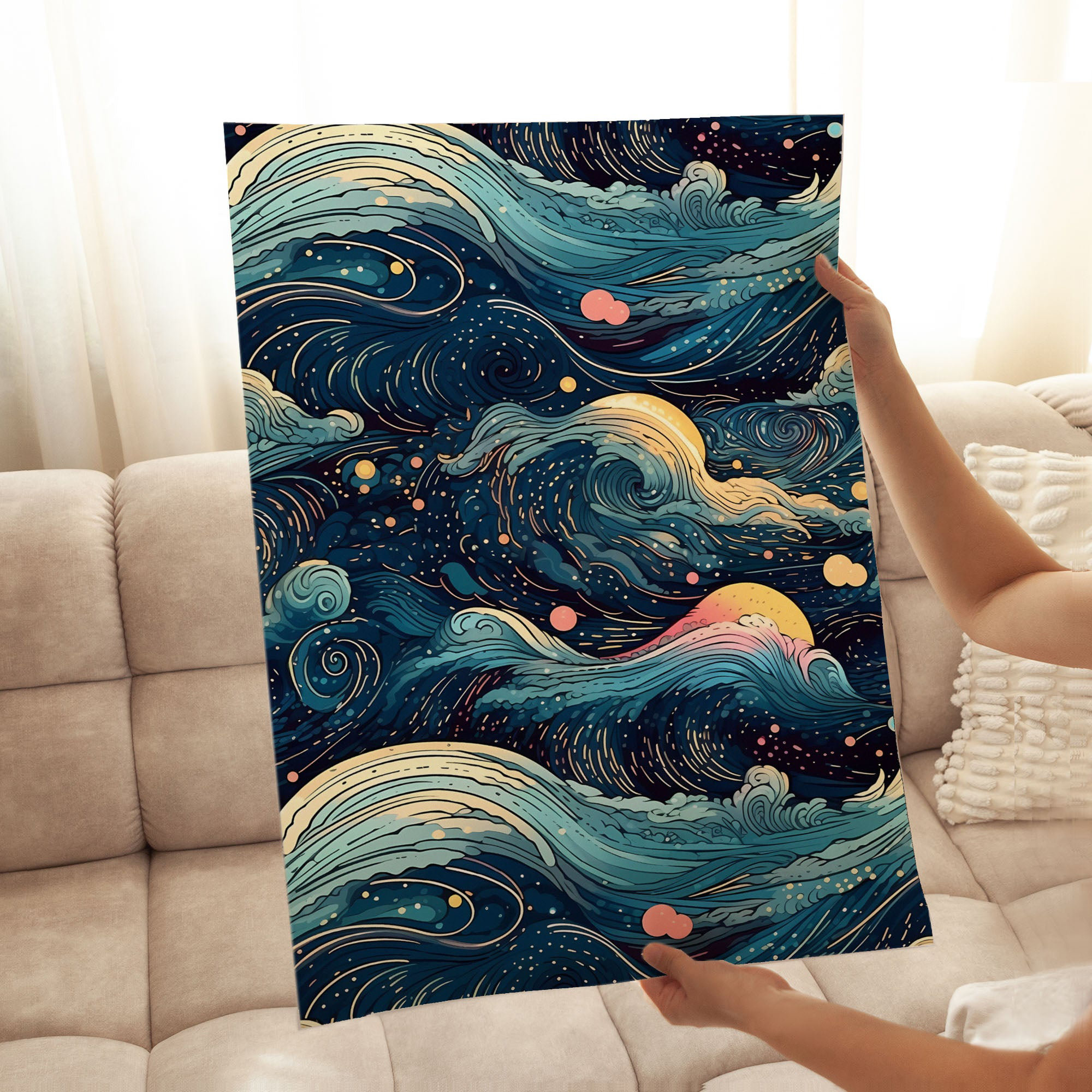 Winston Porter Landscape and Nature Clouds Pattern II Modern Unframed ...