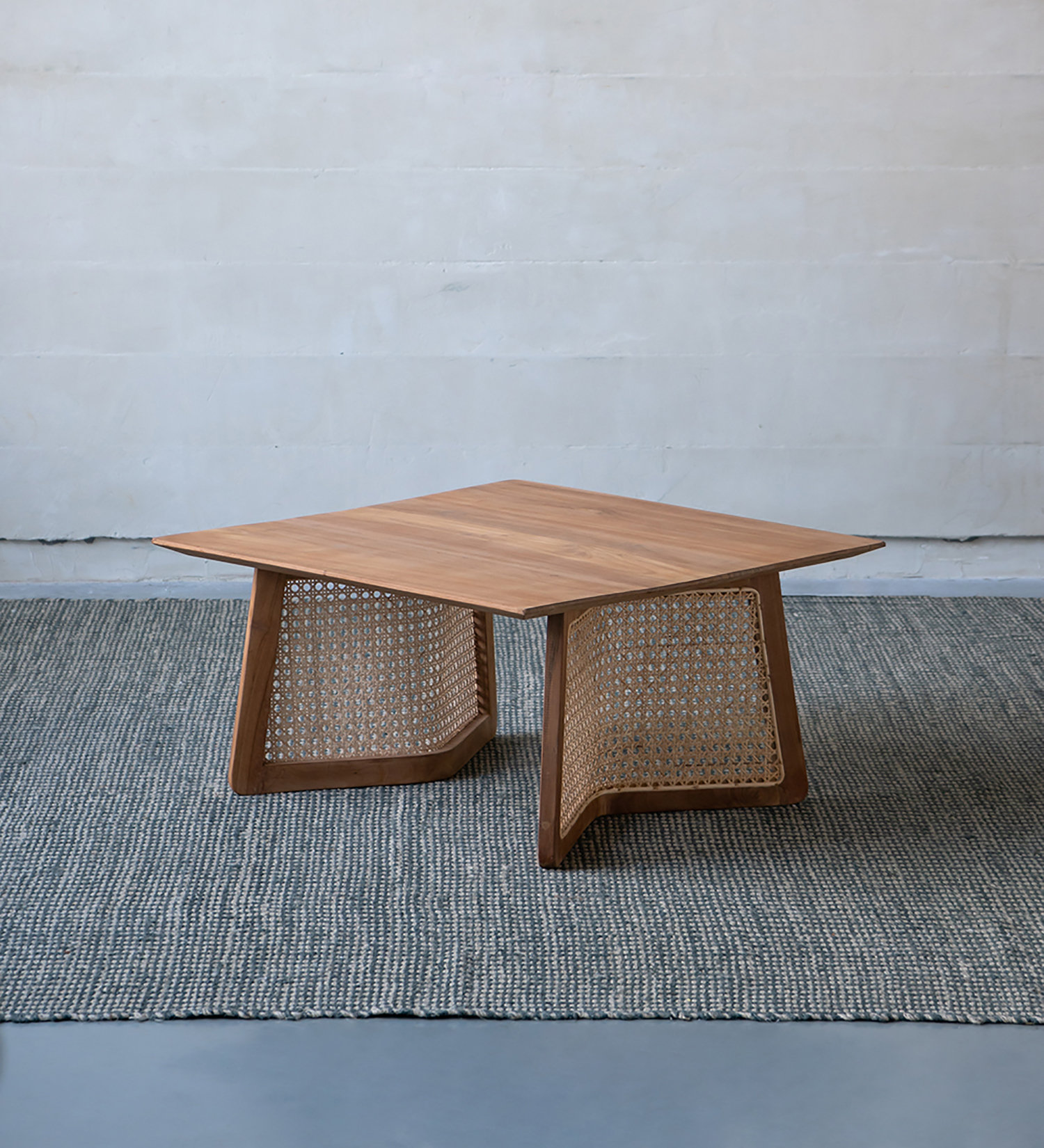 Bayou Breeze Tectona Rectangle Rattan Coffee Table - 27.5x27.5x14 ...