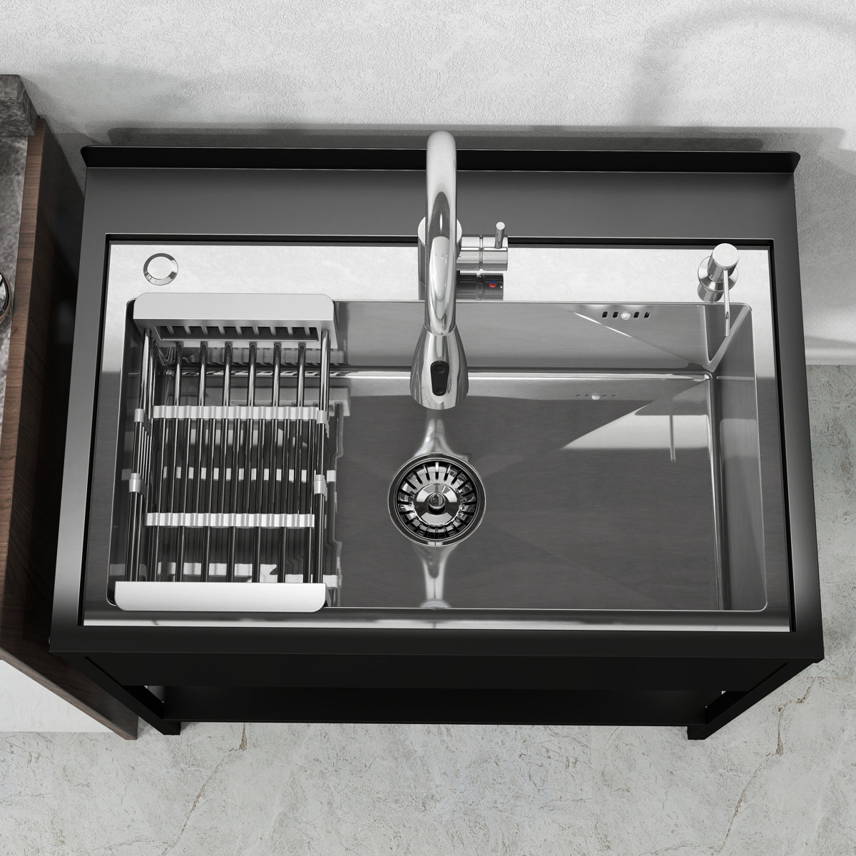 IGUANNA Stainess Steel Single Bowl Utility Sink & Reviews | Wayfair