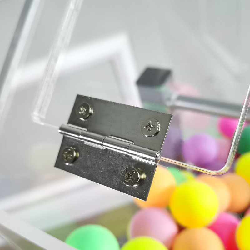 Ebern Designs Acrylic Raffle Drum with Wheels, Floorstanding - Clear ...