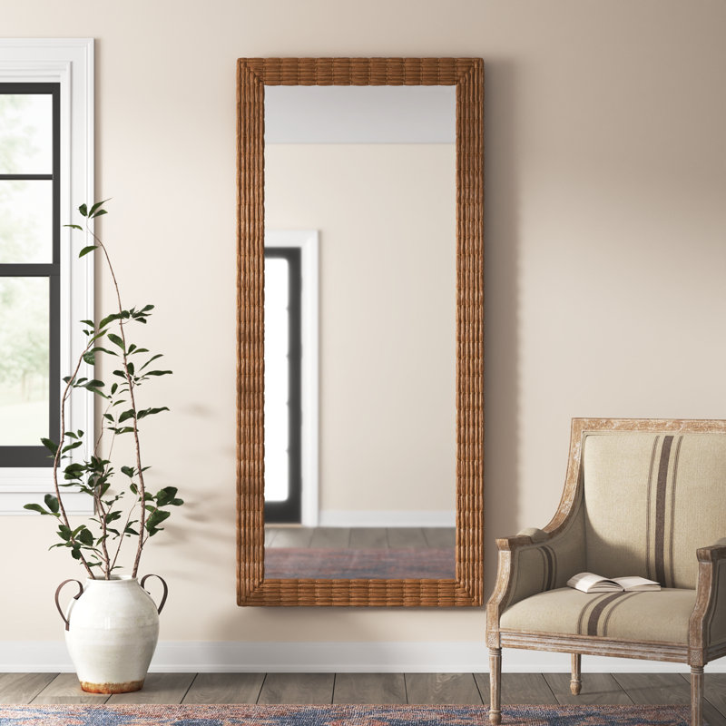 Birch Lane™ Rosalie Seagrass Full Length Mirror | Wayfair