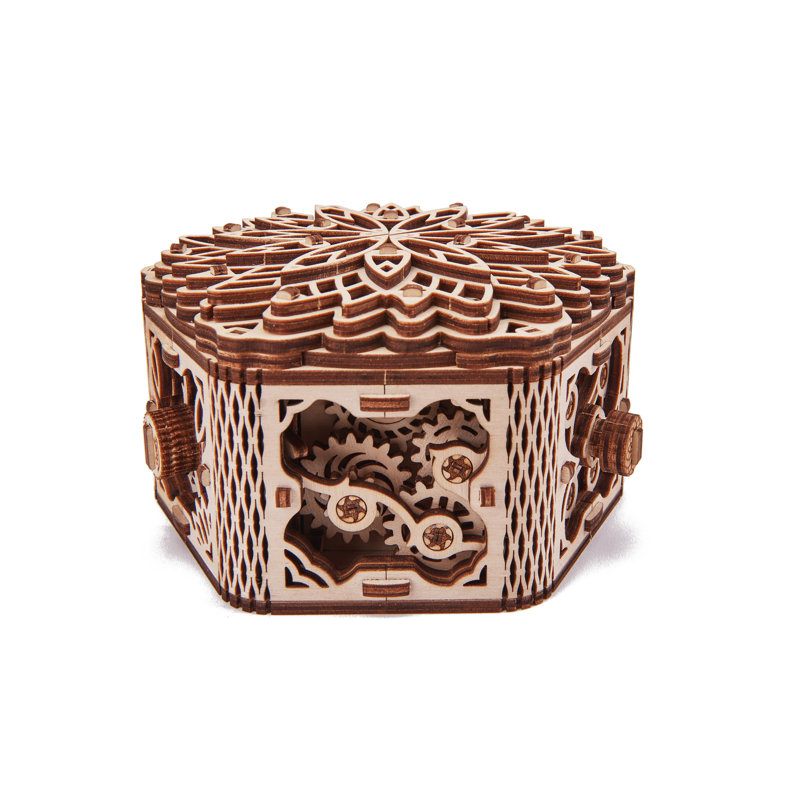Wood Trick Mystery Flower Wooden 3D Mechanical Model Kit Puzzle | Wayfair
