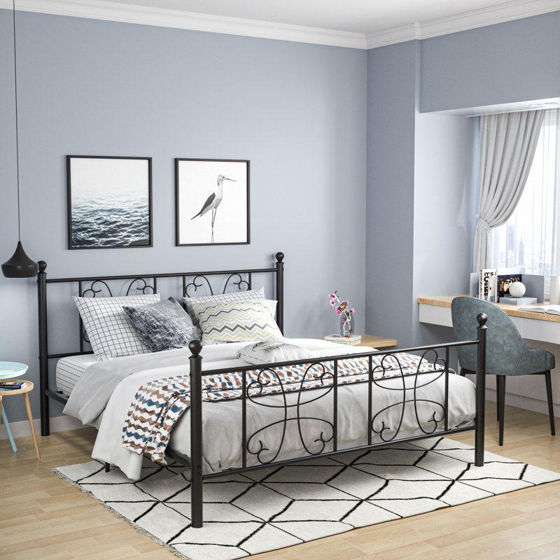 Lark Manor Alsa 42.1'' Steel Bed Frame & Reviews | Wayfair