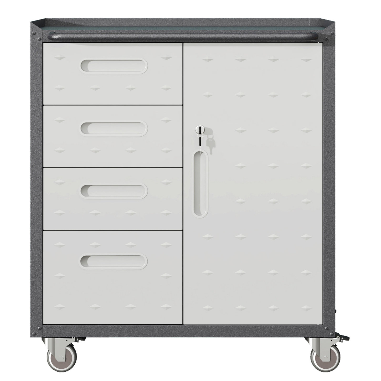 Ivy Bronx Armoire de rangement avec roulettes, armoire de rangement ...