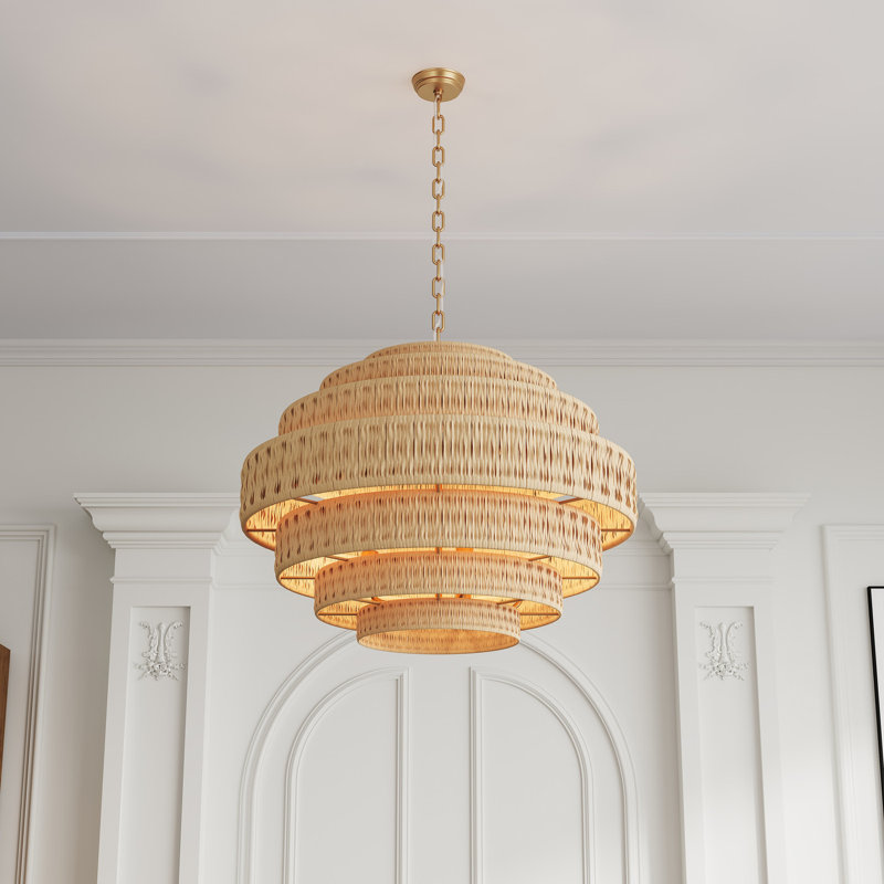 Bungalow Rose Lysle 5-E26 Light Bulbs 30.71 inch Oversize Farmhouse ...