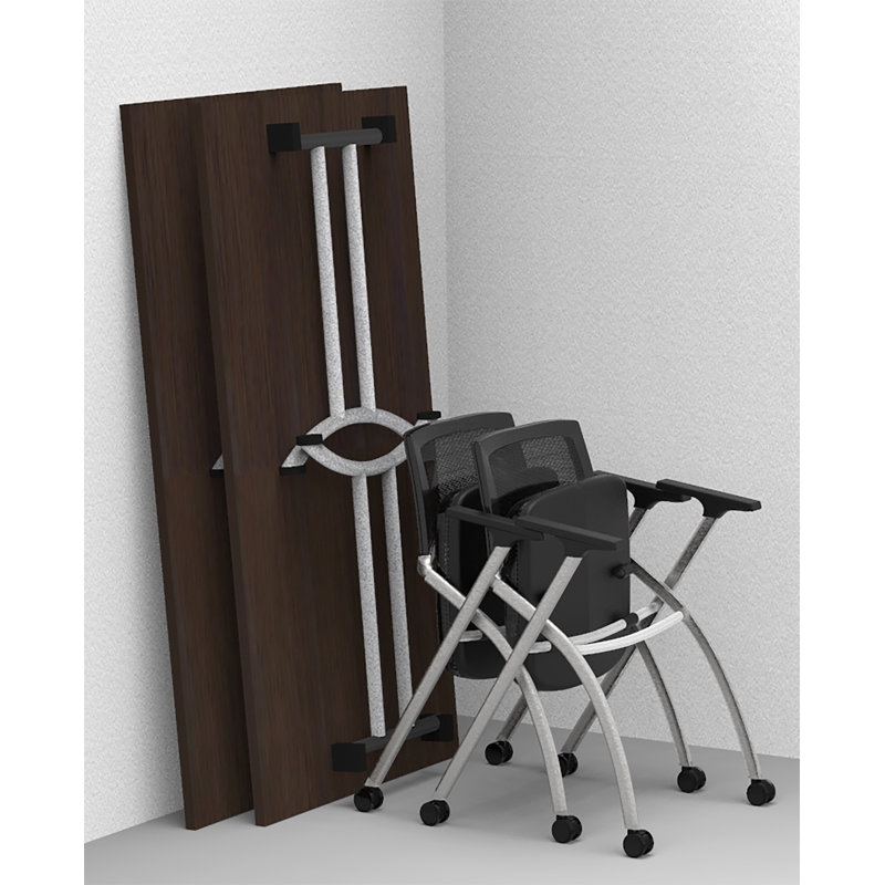 TeamWORK Tables 18 Person Conference Meeting Tables with 18 Chairs ...