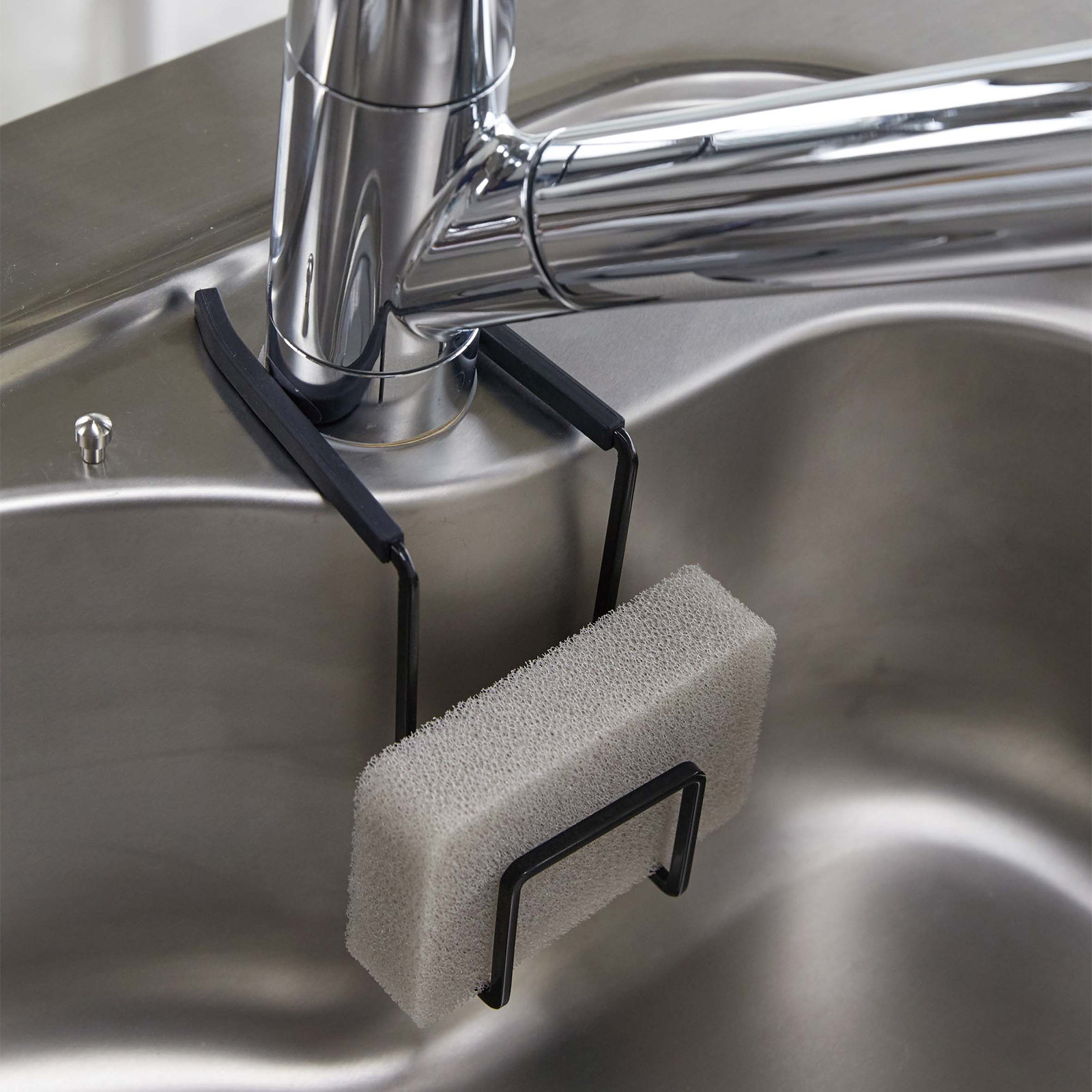 Yamazaki Home Tower Yamazaki Home Faucet-Hanging Sponge Holder, Kitchen ...