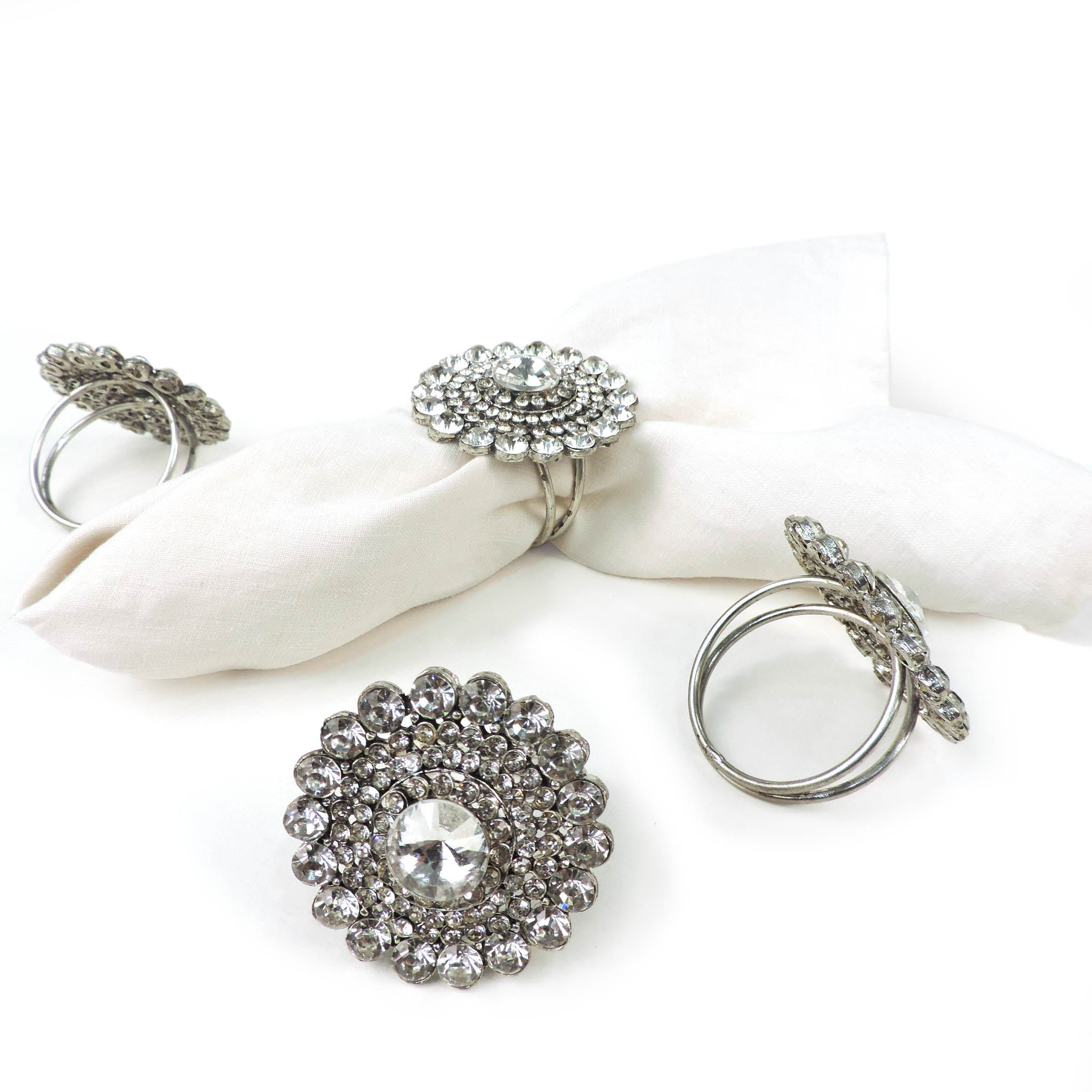 Trunkin' Bold & Beautiful Jeweled Napkin Rings (Set Of 4) - Wayfair Canada