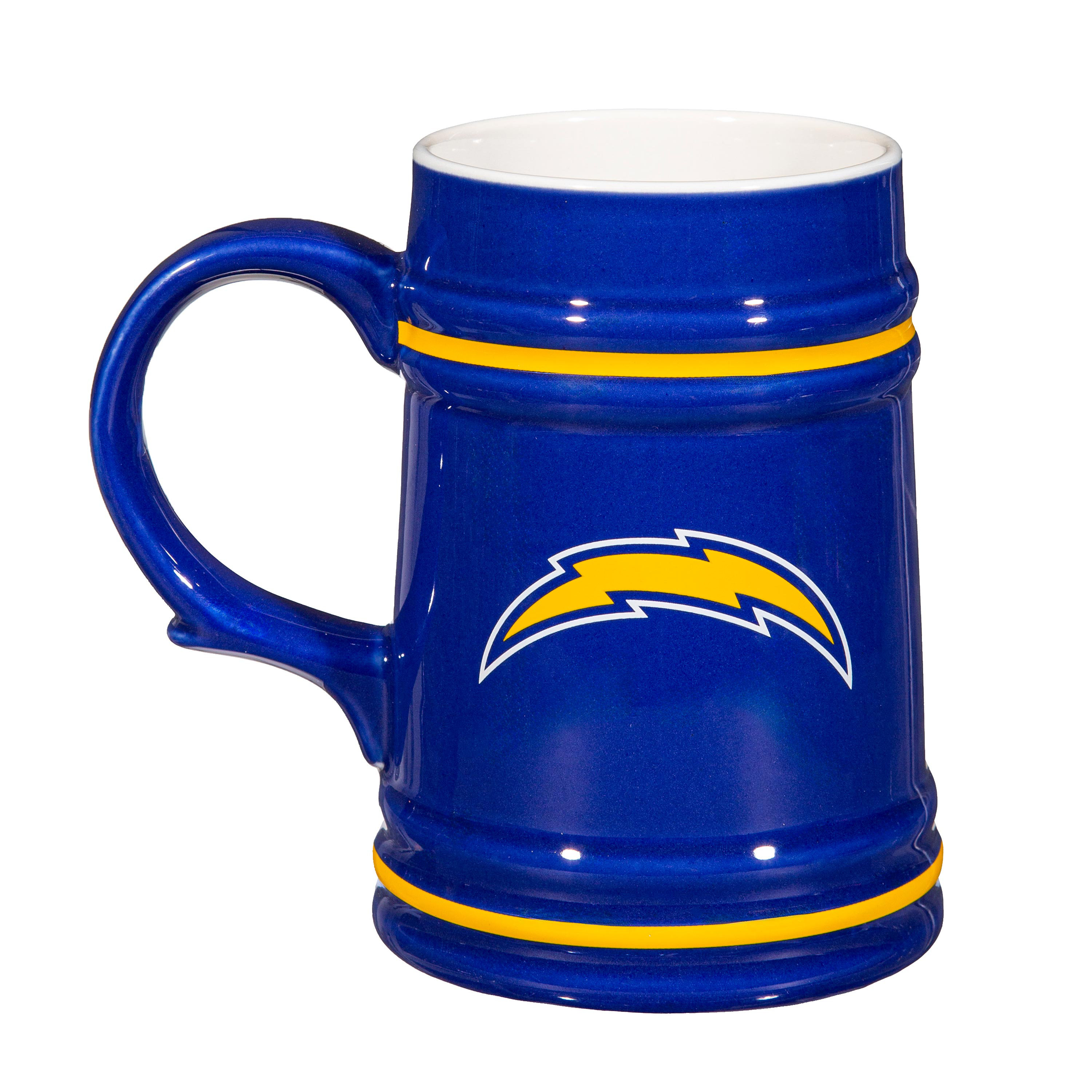 Charlton Home® Los Angeles Chargers Ceramic Stein Cup, 24oz | Wayfair