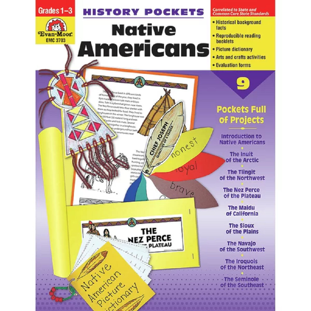 Evan-Moor History Pockets Native Americans Book | Wayfair