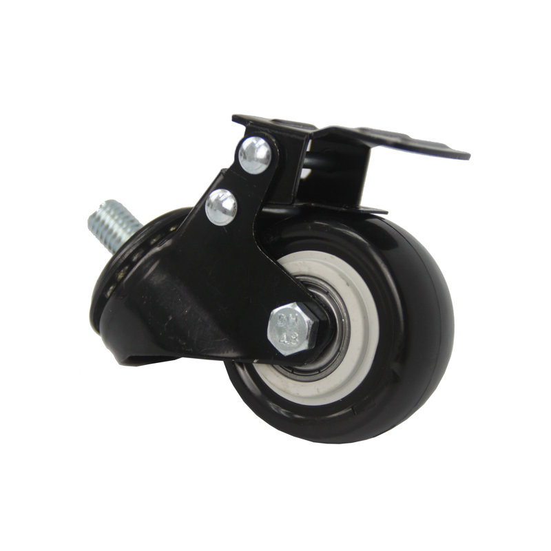 FixtureDisplays 2" Threaded Stem Caster with Stopper, M10 (10mm) Stem ...