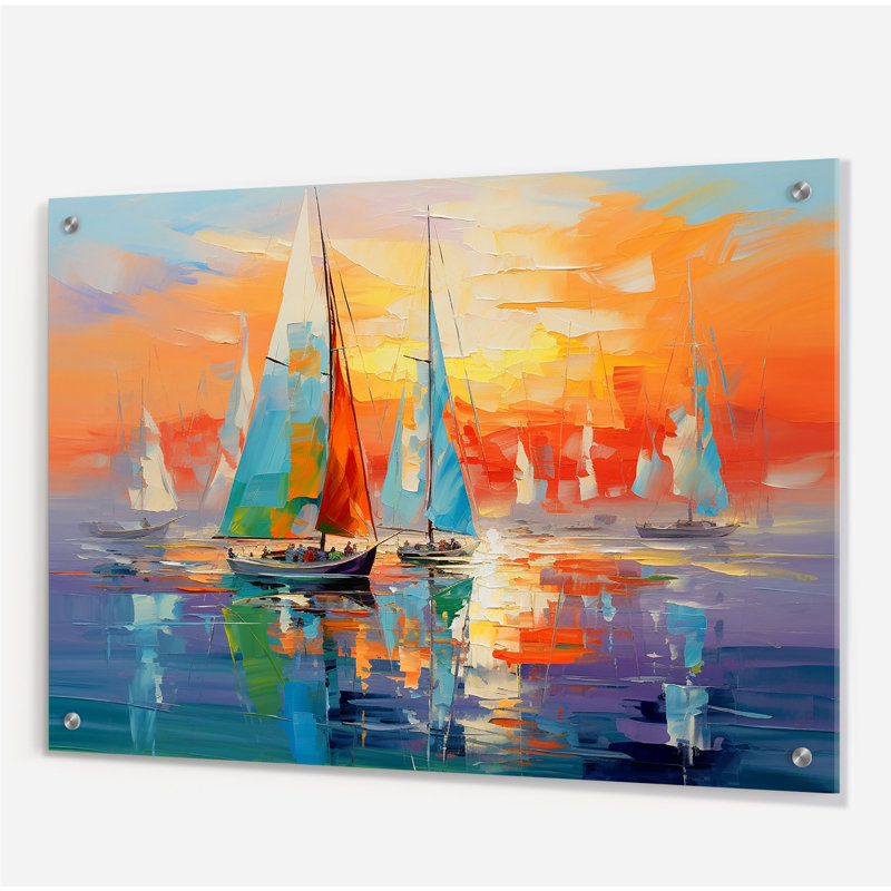 Breakwater Bay Sailboat Abstract Coastal Symphony II - Boat Sailing ...