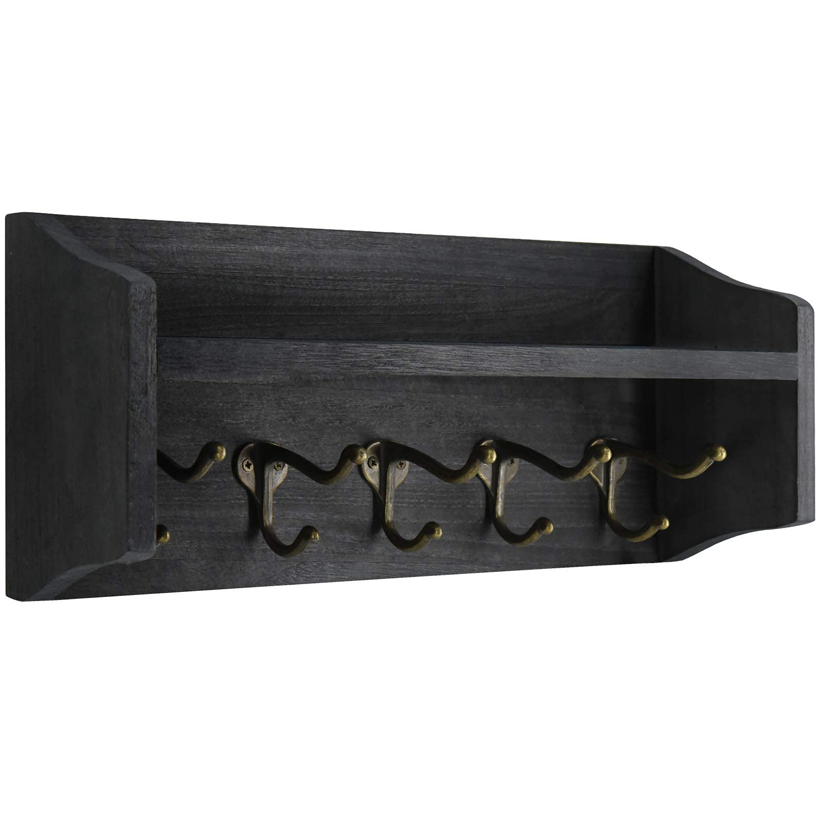 Red Barrel Studio® Cirrus Solid Wood 5 - Hook Wall Mounted Coat Rack ...