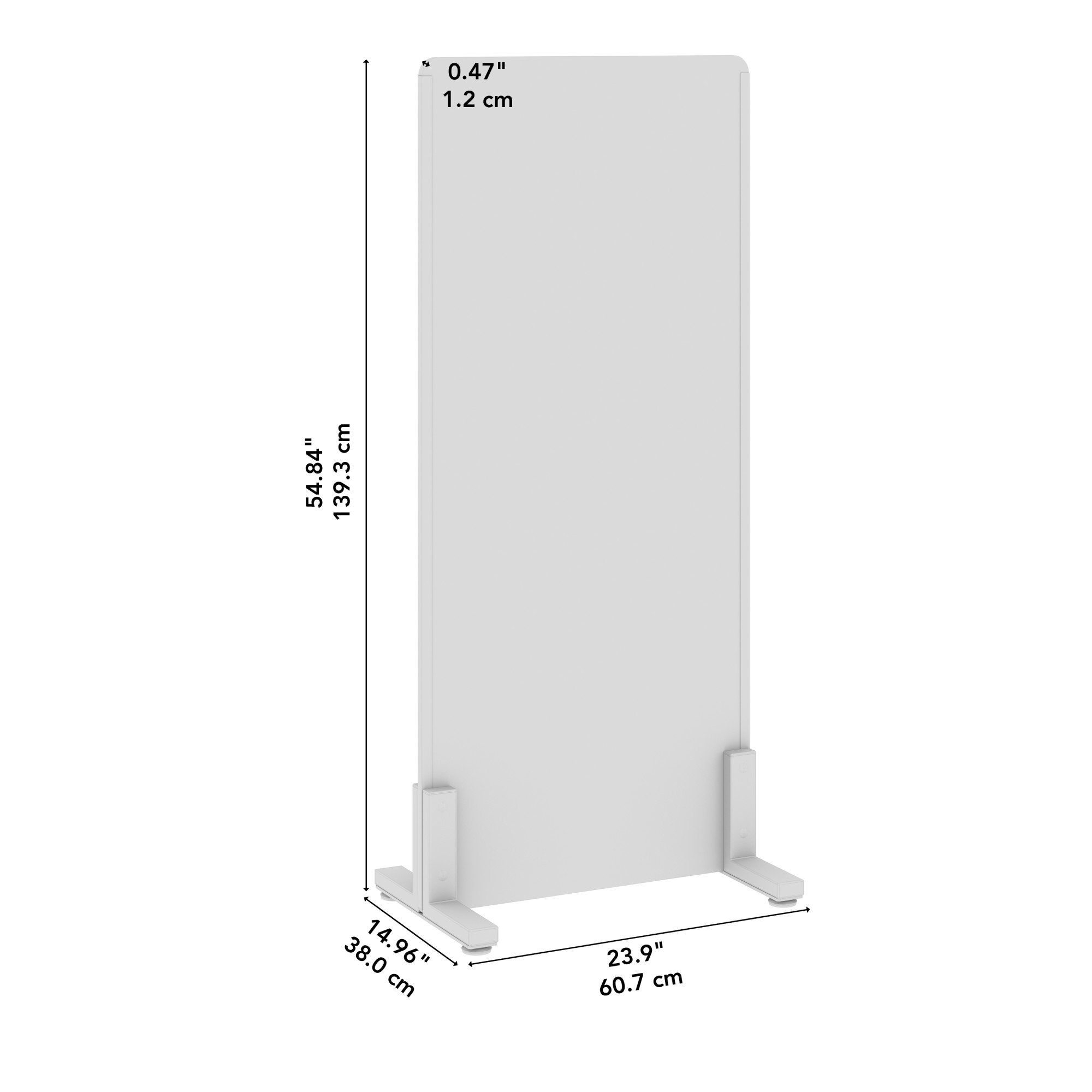 Bush Business Furniture Freestanding Privacy Screen, Standing Office ...