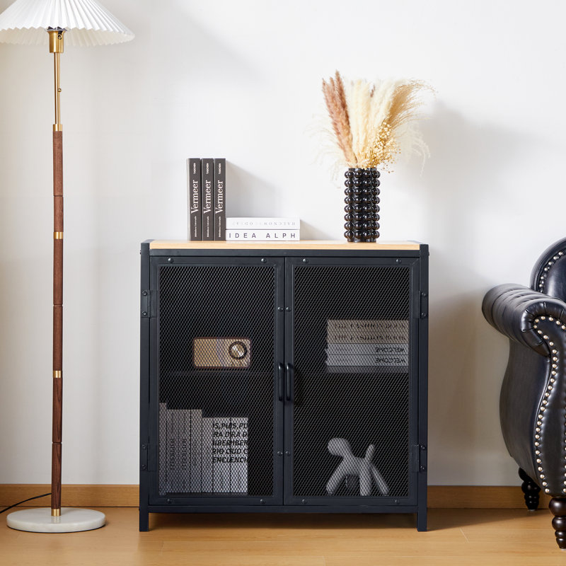 17 Stories Apirl Iron Accent Cabinet & Reviews | Wayfair
