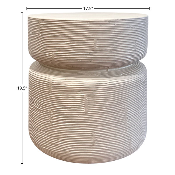 Joss & Main Alberry Stone/Concrete Side Table | Wayfair