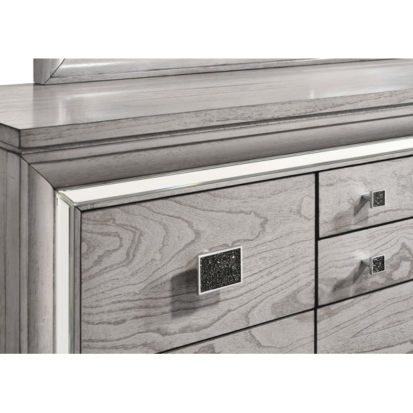 Rosdorf Park 6-1_Elsa LED Upholstered Panel Bedroom Set | Wayfair